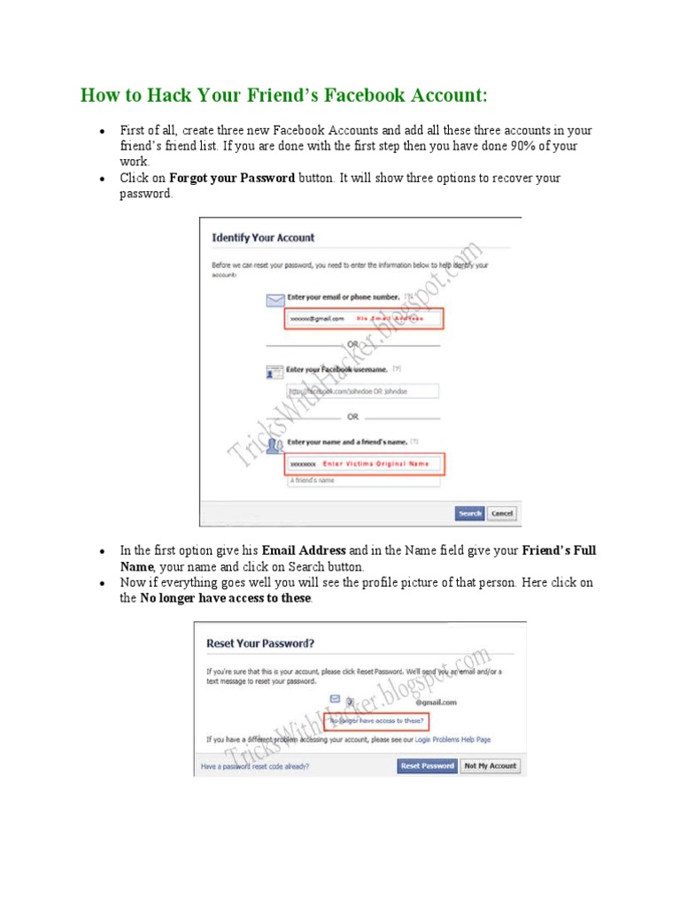 How To Hack Your Friend | PDF