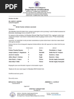 Excuse Letter Intrams | PDF