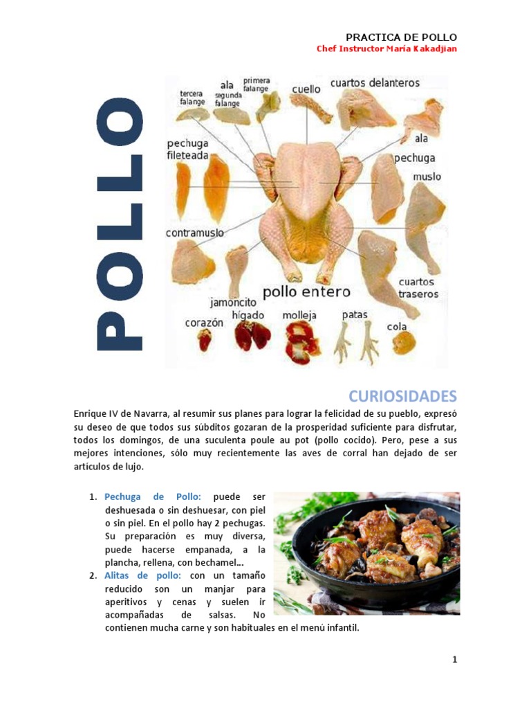 Practica de Pollo | PDF | Carne | Marinado