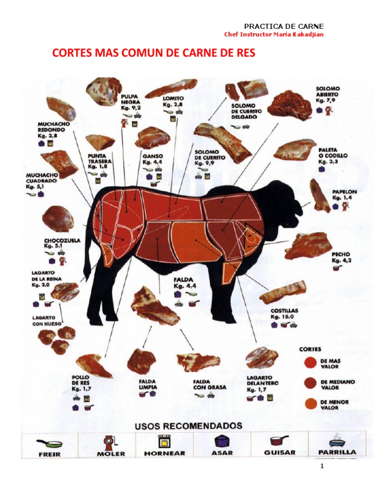 Chocozuela: Corte y Preparación | PDF | Carne | Cocina