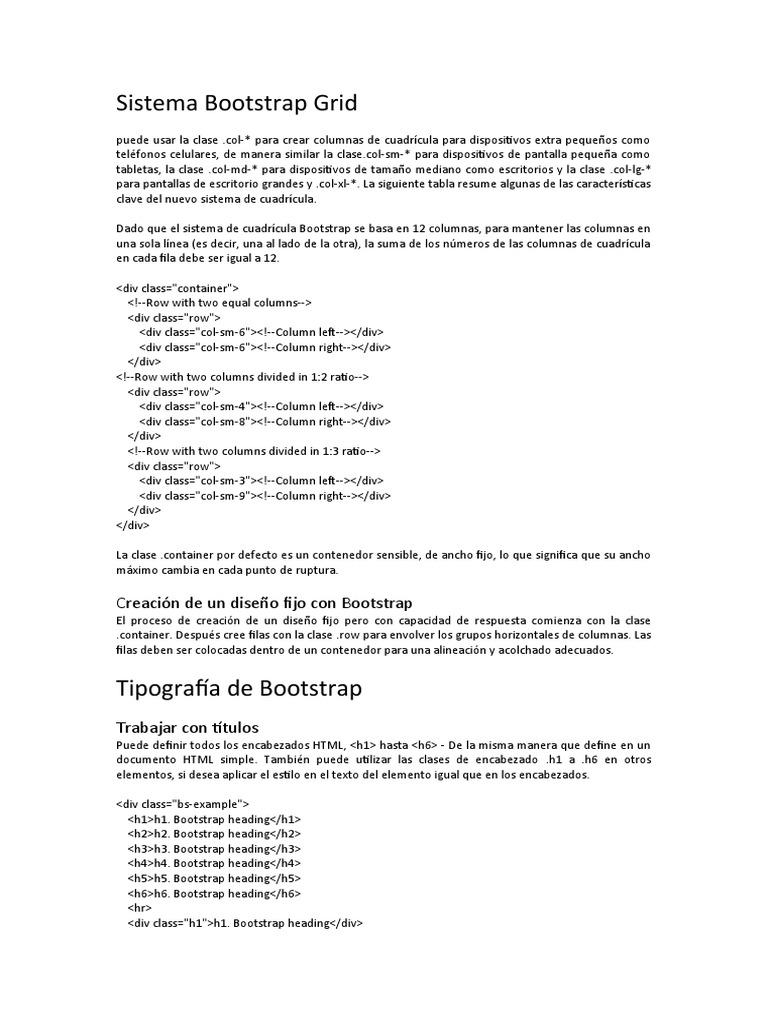 Bootstrap | PDF | Bootstrap (marco frontal) | Red mundial