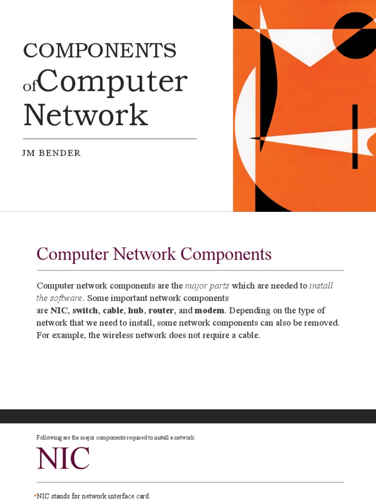 Components of Network | Download Free PDF | Computer Network | Network ...