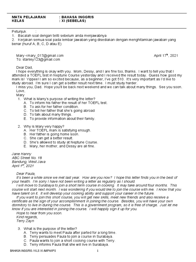 Responsi Pat 11 Sma - B.inggris | PDF | Water | Water Cycle