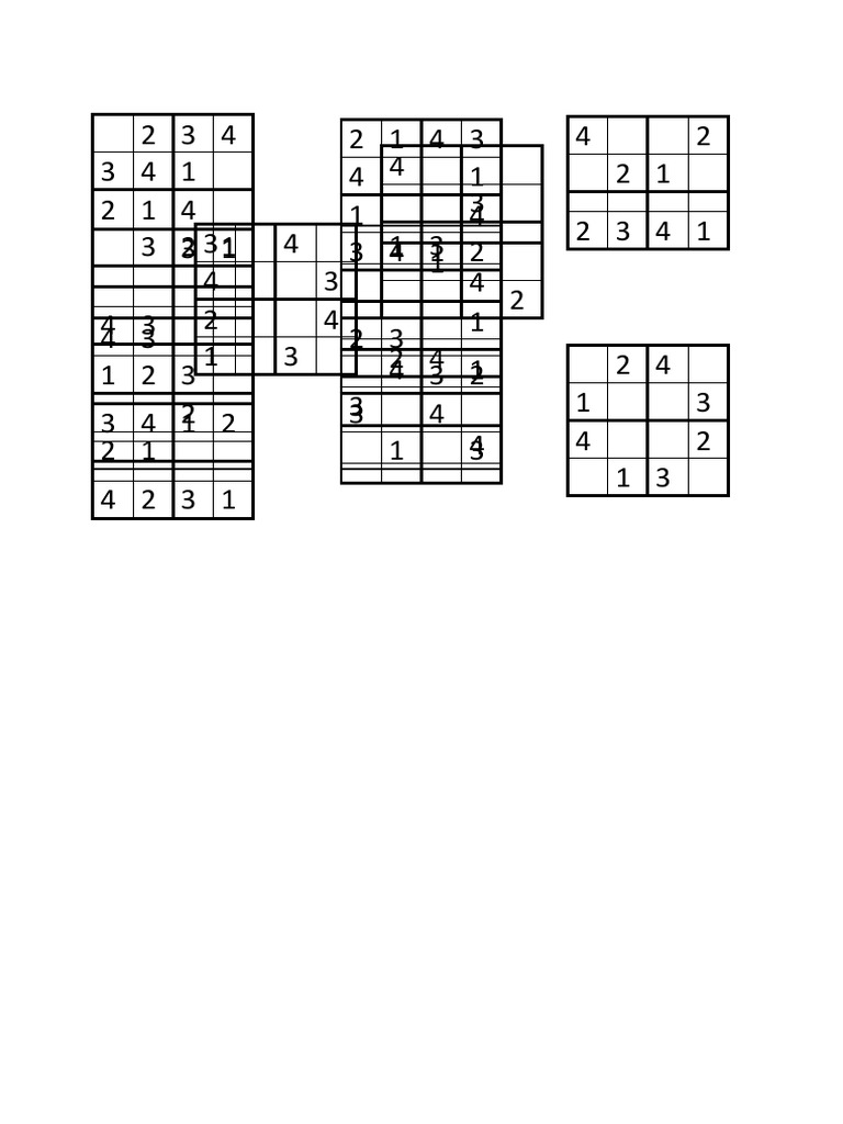 Sudoku Level 1 PDF