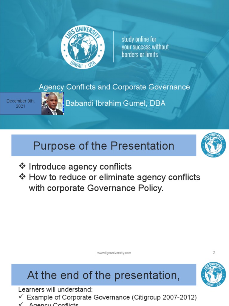 Agency Conflicts and Corporate Governance | PDF | Corporate Governance ...