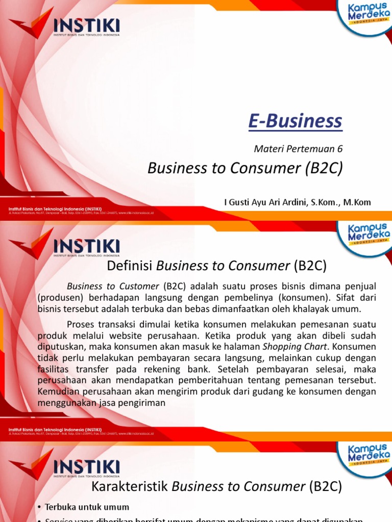 Pertemuan 6 E-Business | PDF | Bisnis