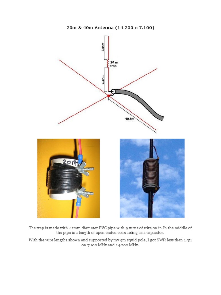 20m n 40m Vertical Antenna | PDF
