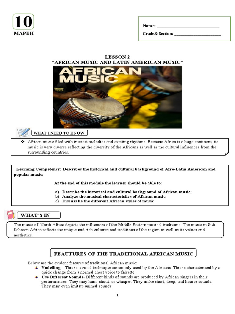 Module 3 in Music | PDF | Blues | Soul Music