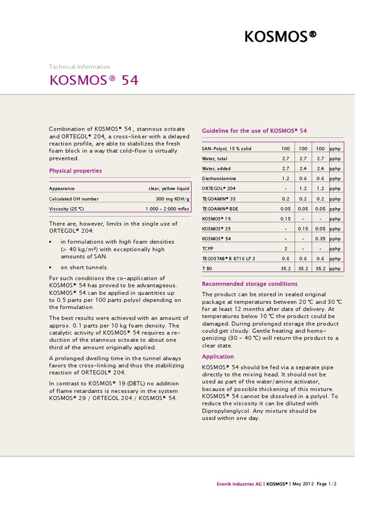 Kosmos 54 - 052012 | PDF | Water | Chemistry