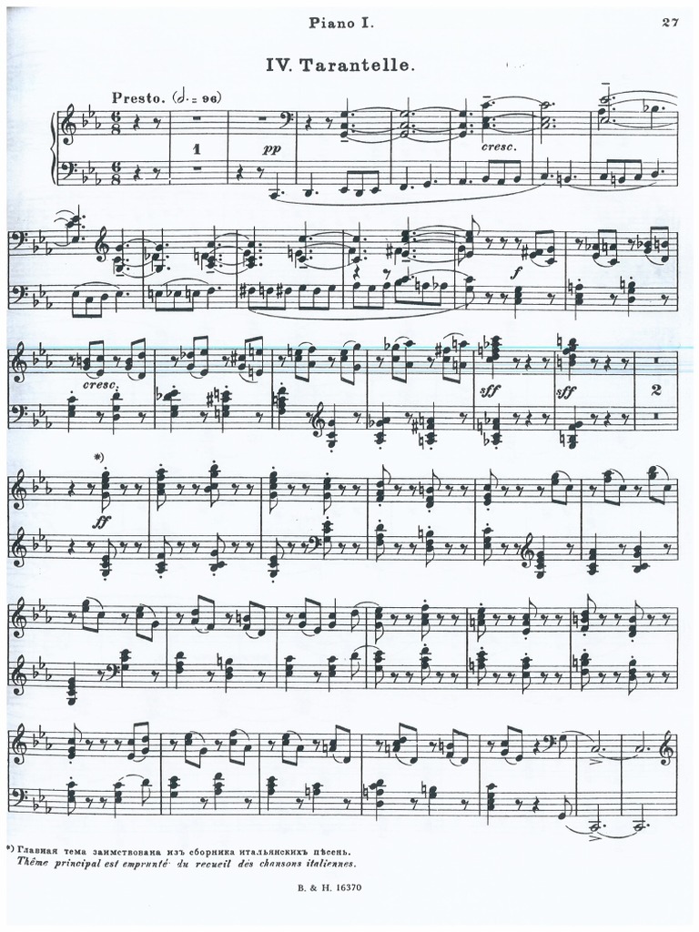 Rachmaninoff Suite 2 Tarantella Pf1 | PDF