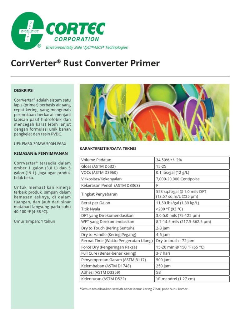 MR Safety - Cortec - CorrVerte | PDF