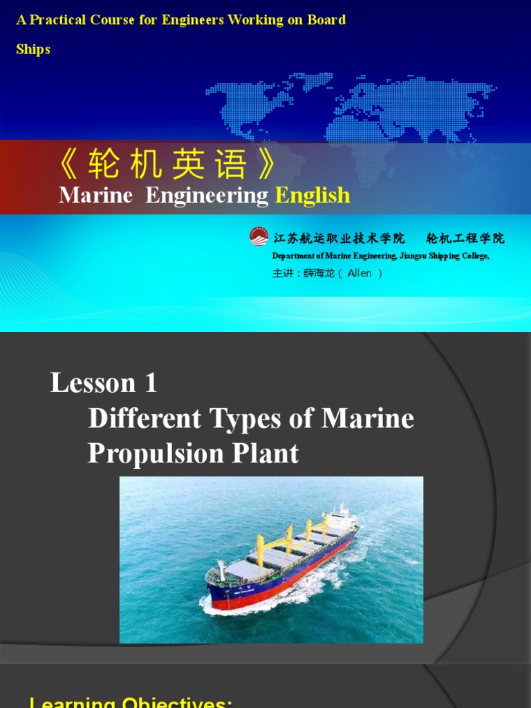 Different Types of Marine Propulsion Plant | PDF | Marine Propulsion ...