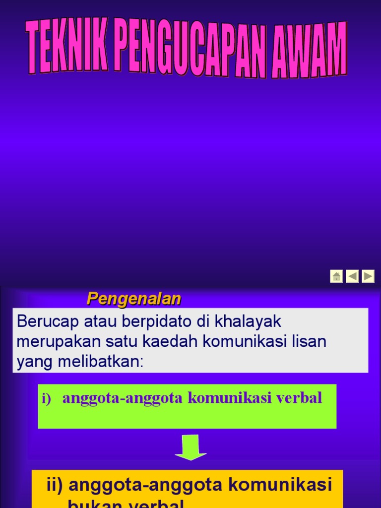 Teknik Pengucapan Awam | PDF | Karier & Perkembangan | Kajian Bahasa Asing