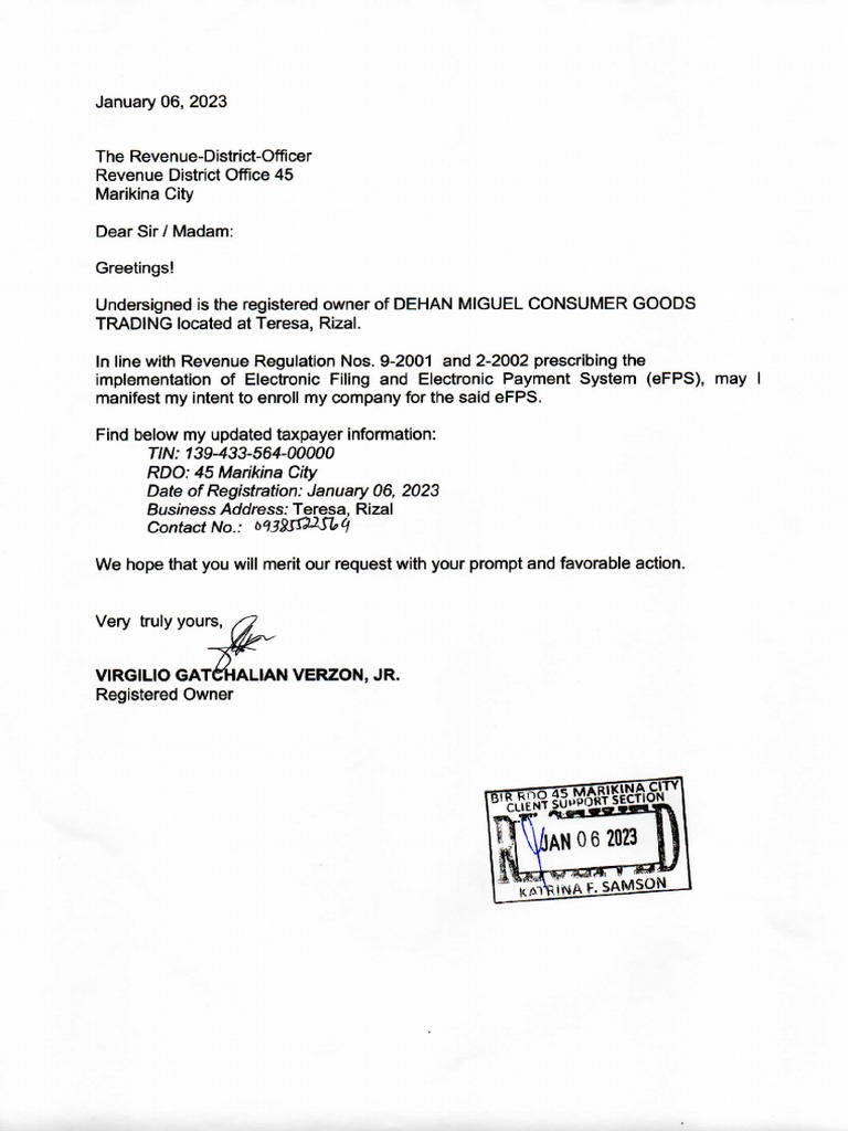 Letter of Intent | PDF