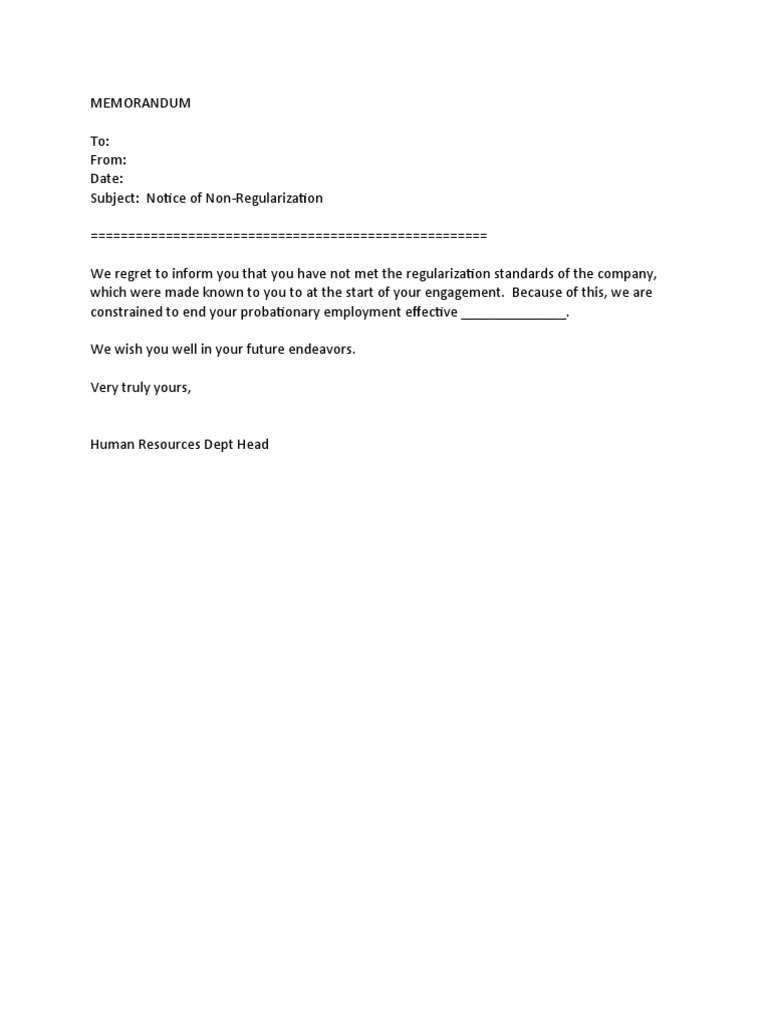 Notice of Non-Regularization: Failure to Meet Company Standards Results ... Notice of Non-Regularization: Failure to Meet Company Standards Results ...