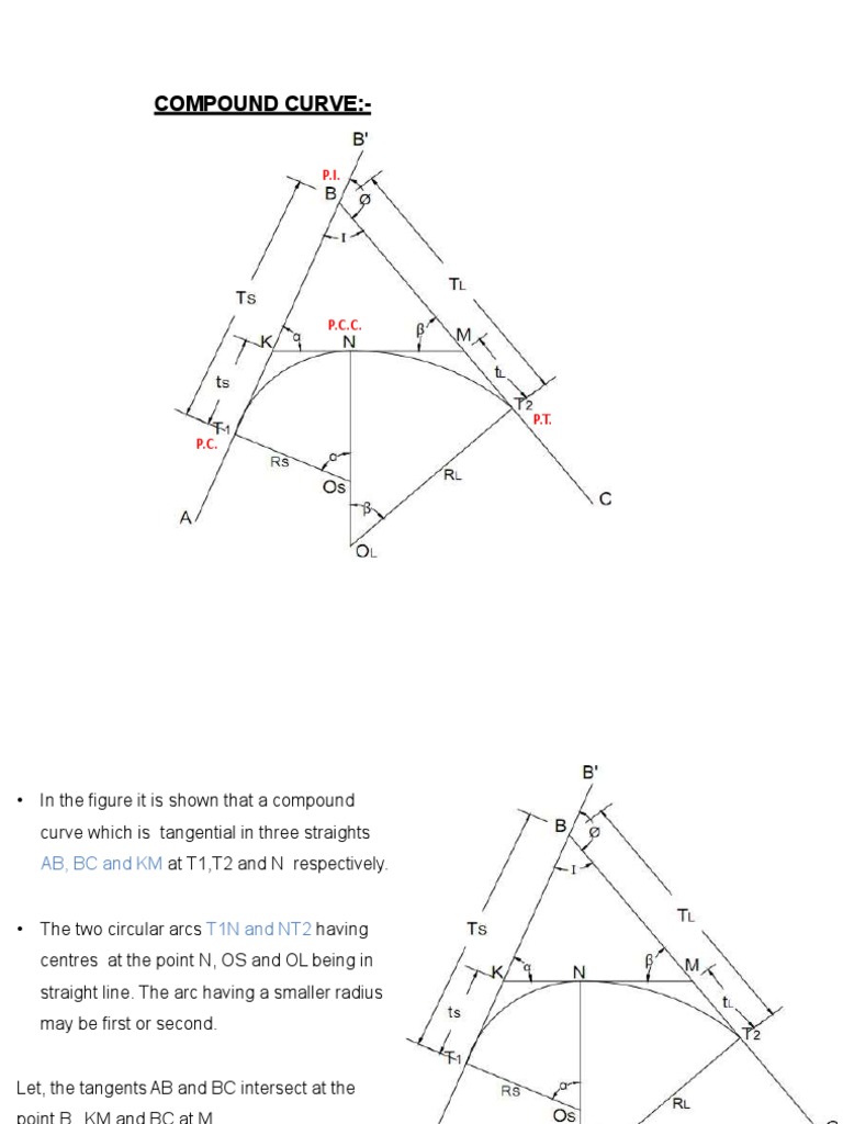 12-12-22-Compound Curves | PDF | Tangent | Angle