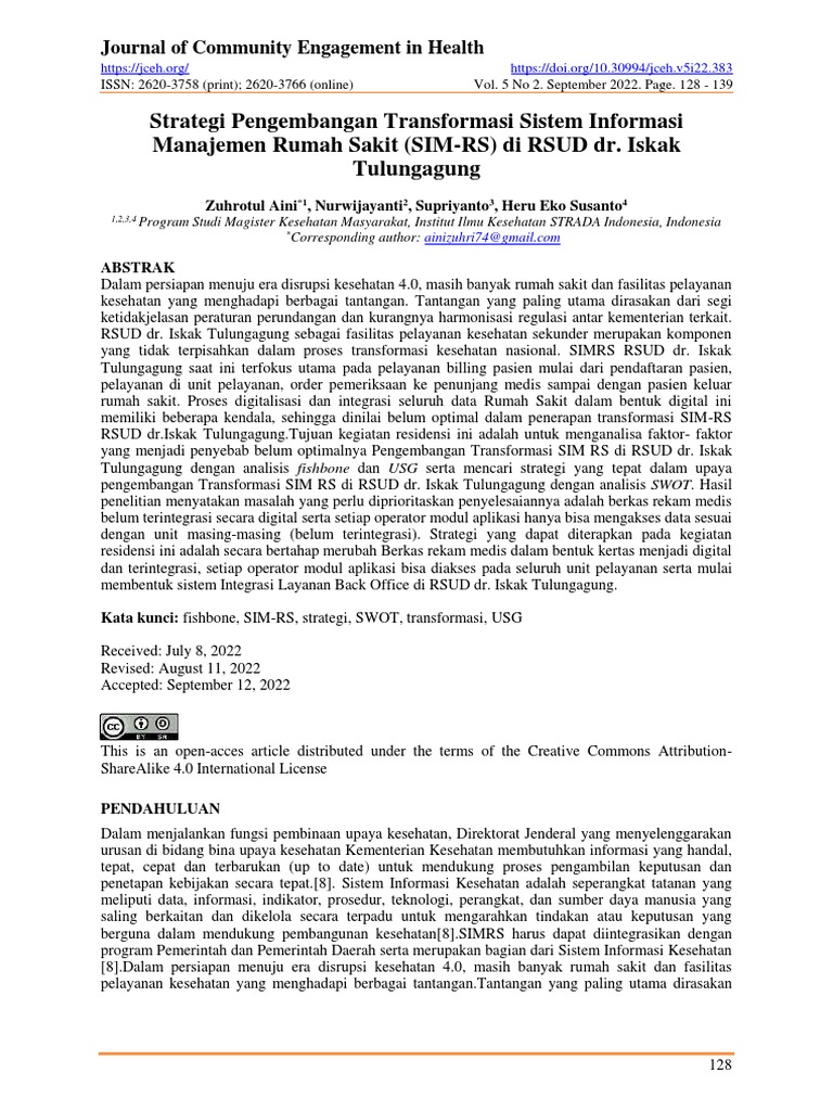 STRG Penbng Transformsi SIM RS | PDF