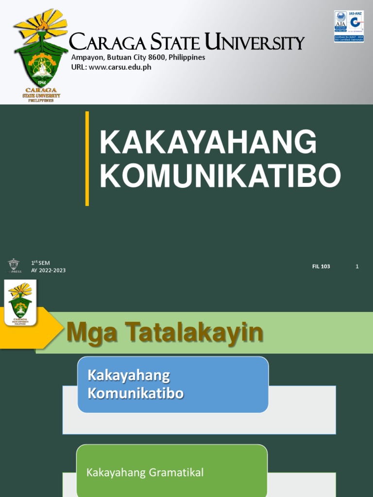 Aralin 3 FIL 103 | PDF