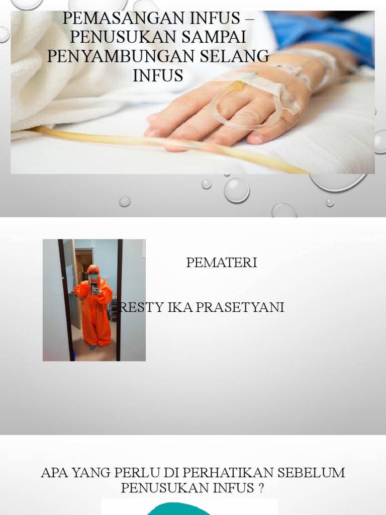 Prosedur Pemasangan Infus yang Aman | PDF