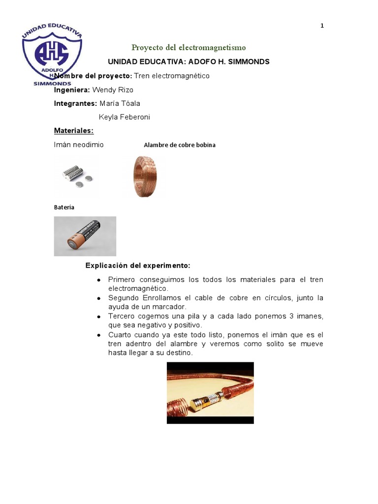 Proyecto Del Electromagnetismo | PDF