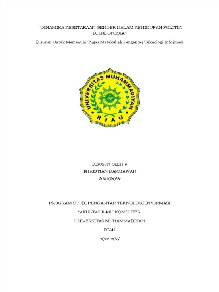 Contoh Makalah Kuliah 1 | PDF