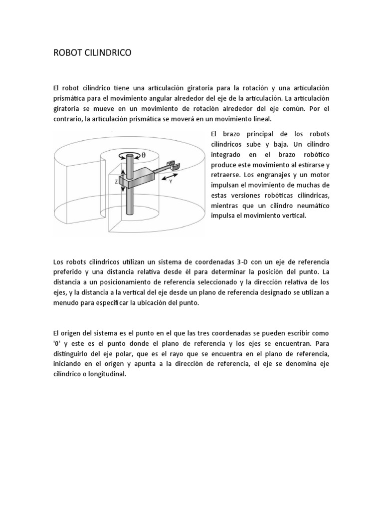 Robot Cilindrico | PDF | Robot | Robótica