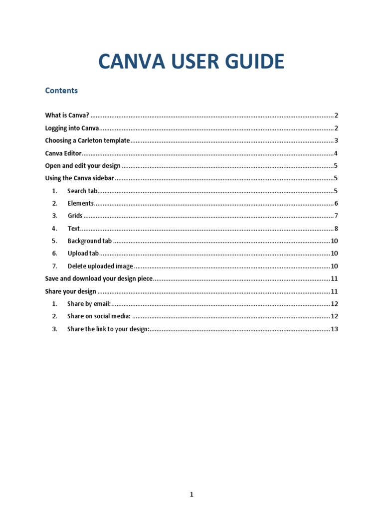 Canva-Userguide | PDF | Login | Icon (Computing)