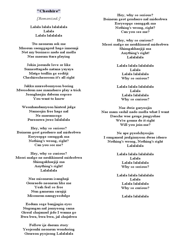 Itzy - Cheshire | PDF