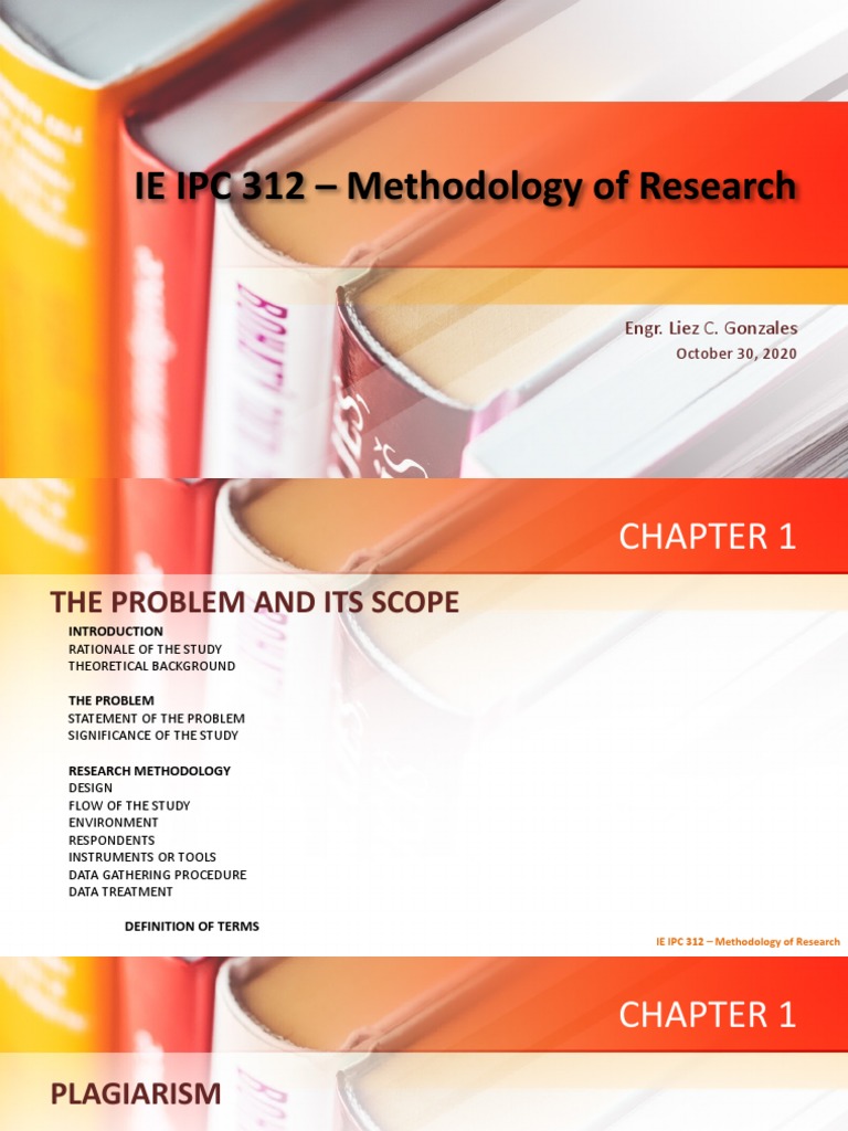 Lesson 4 IE IPC 312 Methodology of Research Chapter 1 | PDF | Theory ...