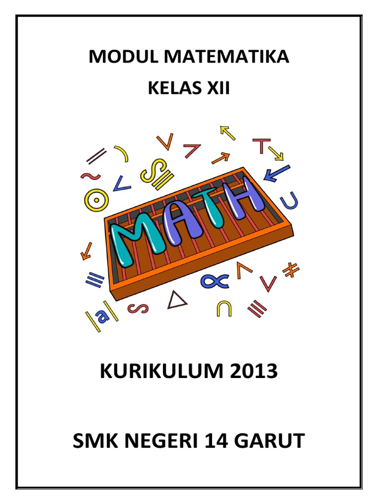 Modul Matematika Kelas Xii Pdf