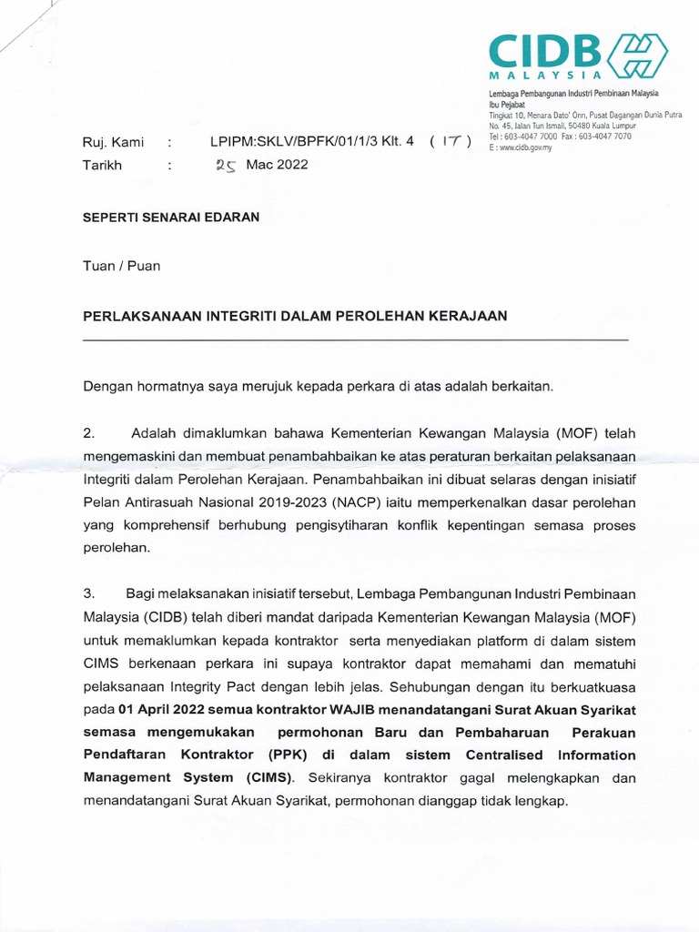 CIDB | PDF