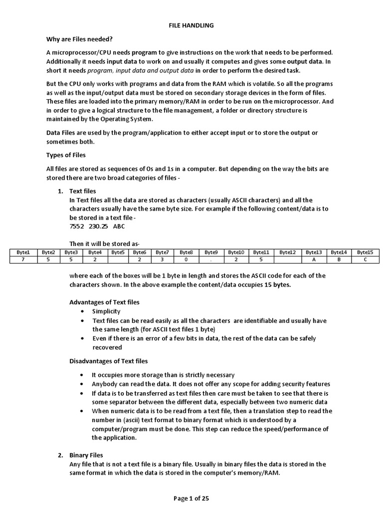 File Handling | PDF | Json | Computer Programming