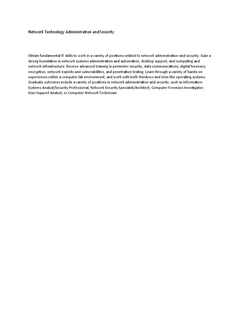 Network Administration & Security Training | PDF | Computers