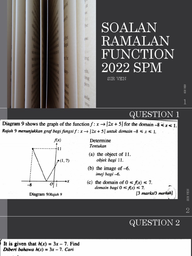 SPM 2022 Exam Prep Questions | PDF