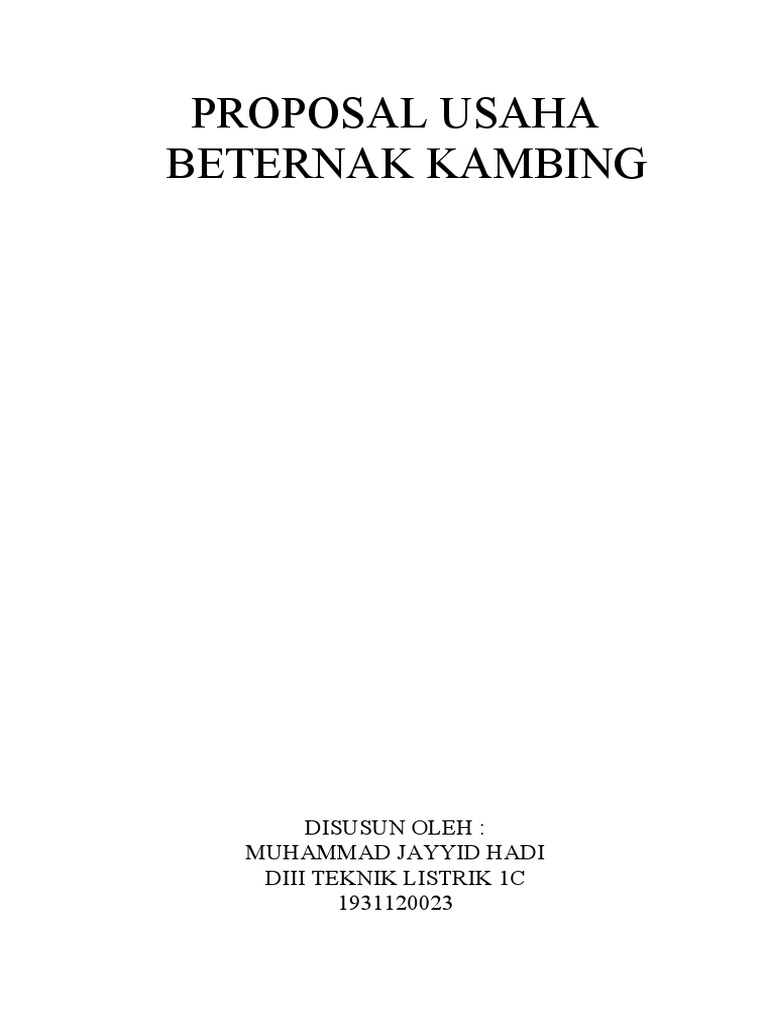 Contoh Rencana Bisnis 5 | PDF