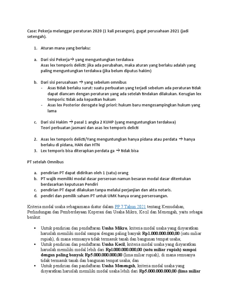 Riset Perubahan Regulasi Dan Putusan | PDF