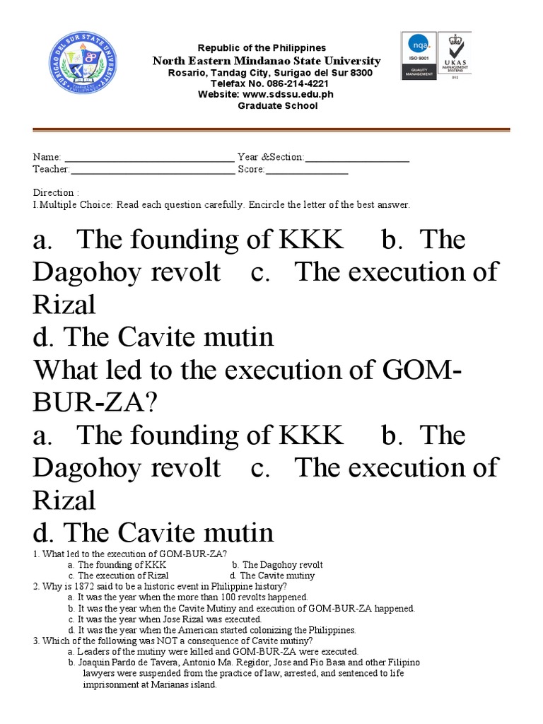 Historiography (Cavity Mutiny Q&a) | PDF | Spanish Colonization Of The ...