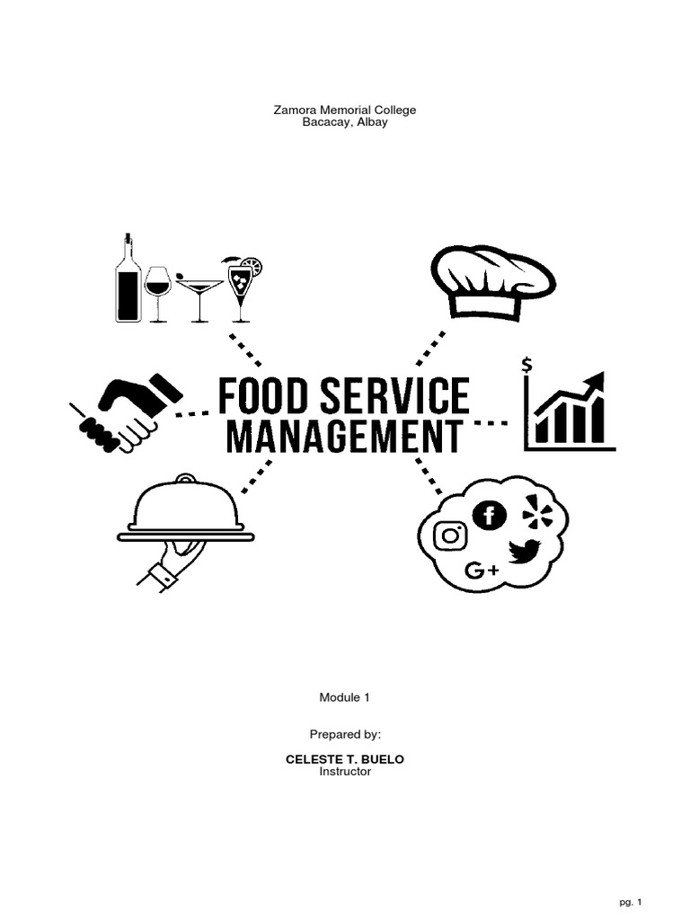 Food Service MNGT Module 1 | PDF | Foods | Meal