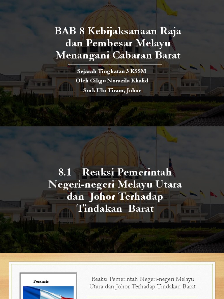 Sej - T3 - KSSM - Bab 8 | PDF