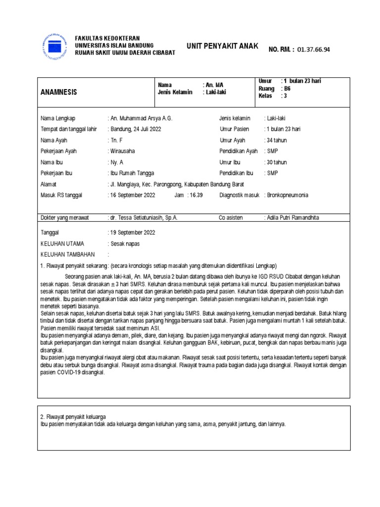 Status Bayangan - DR Tessa - Adila Putri R. | PDF