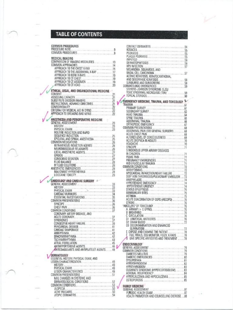 Toronto Notes Clinical Handbook 1 | PDF