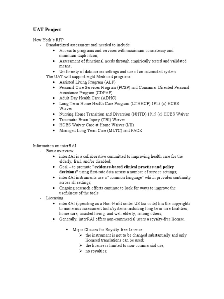 UAT Project | PDF | Business