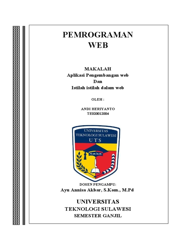 Aplikasi dan Istilah Pemrograman Web | PDF | Teknologi & Rekayasa