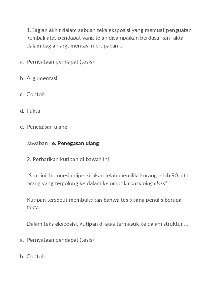 Teks Exposisi Kelas X | PDF | Kajian Bahasa Asing