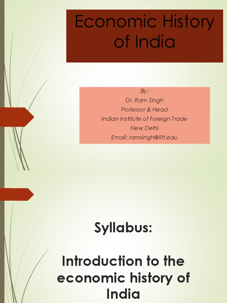 Economic History of India Overview | PDF | Mercantilism | Imperialism