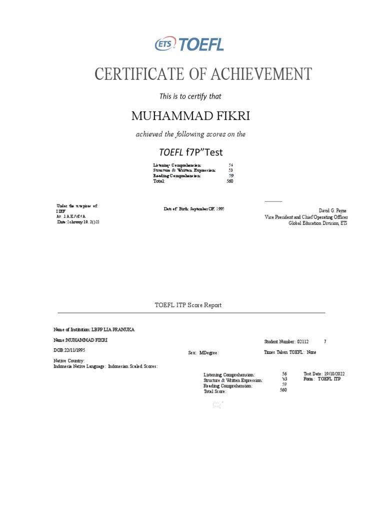 Certificate: Achievement | PDF