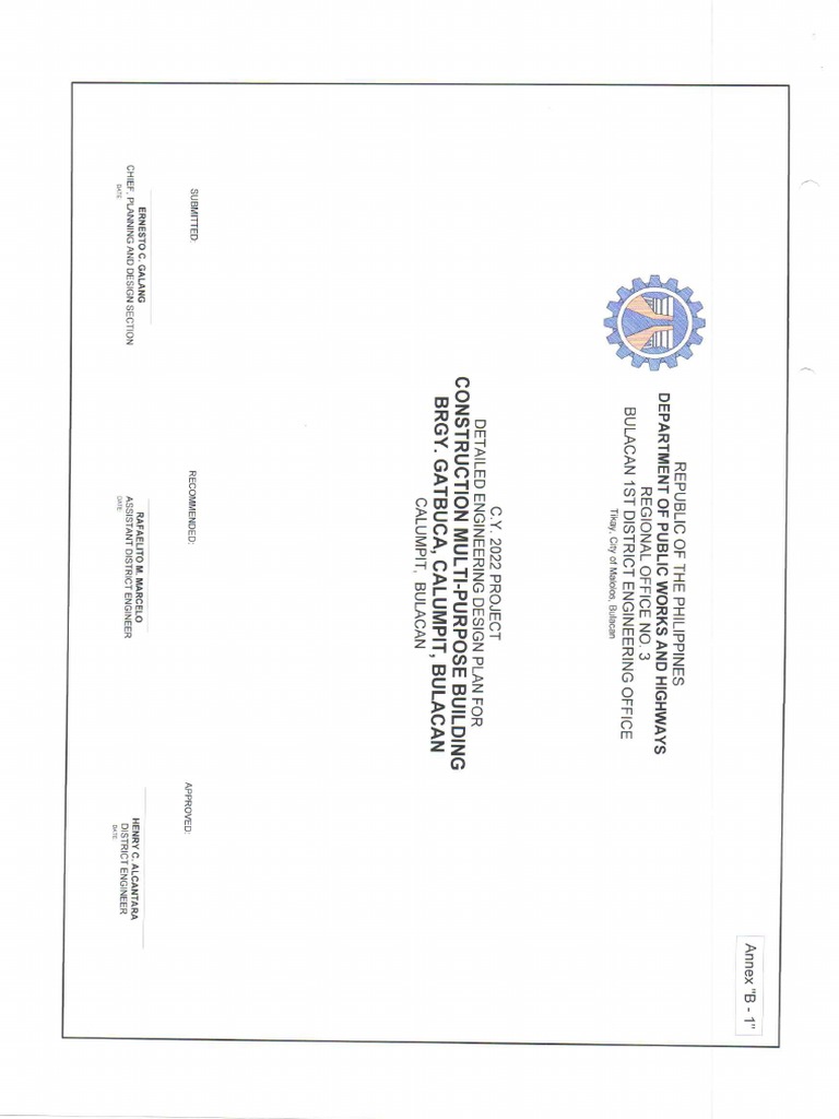 22cc0318 - Plan Construction of Multi - Purpose Building Brgy. Gatbuca ...