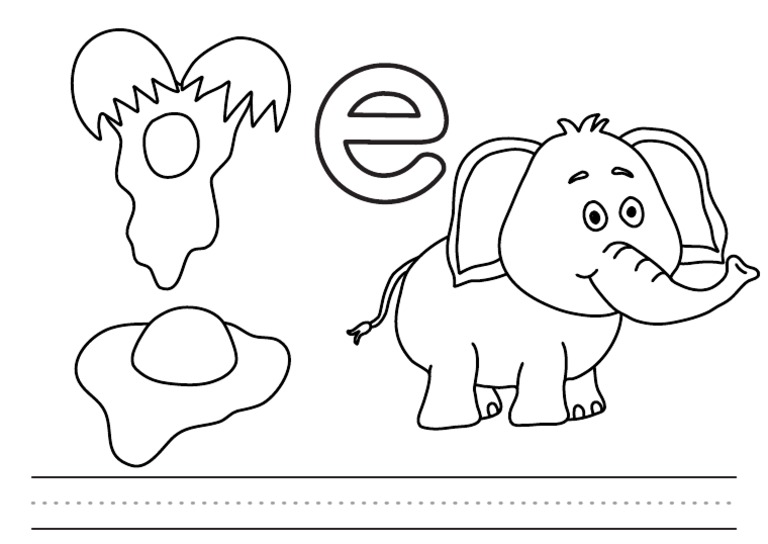 Jolly Phonics Coloring - e | PDF Jolly Phonics Coloring - e | PDF