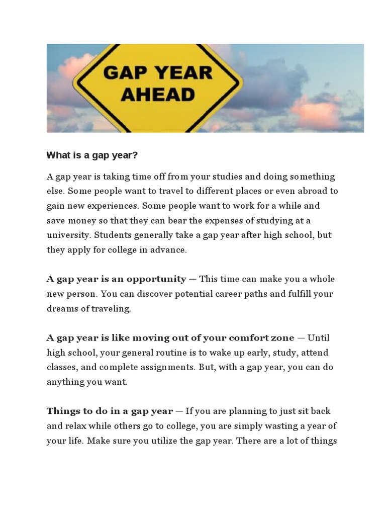 How To Get Into Uni After A Gap Year | PDF | Cognition | Learning