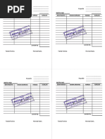 Template Nota Kosong Excel | PDF